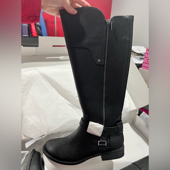 G by Guess | Shoes | G By Guess Harson 85 8 2 Black Tall Zip Boots New ...